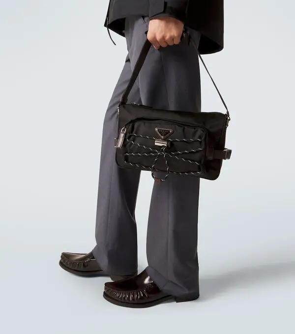 Prada Speedrock Re-nylon Shoulder Bag - Black
