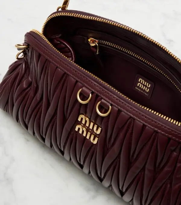 Miu Miu Matelassé Leather Clutch