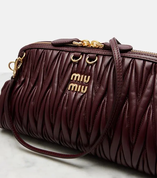 Miu Miu Matelassé Leather Clutch