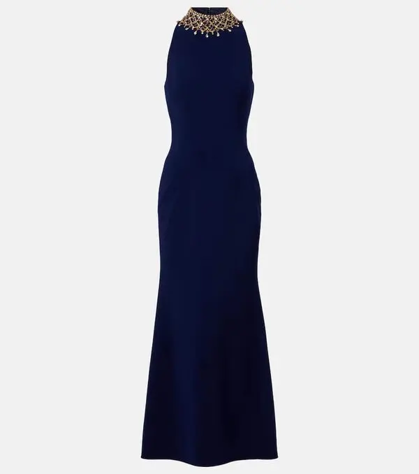 Jenny Packham Pechora Crystal-embellished Gown
