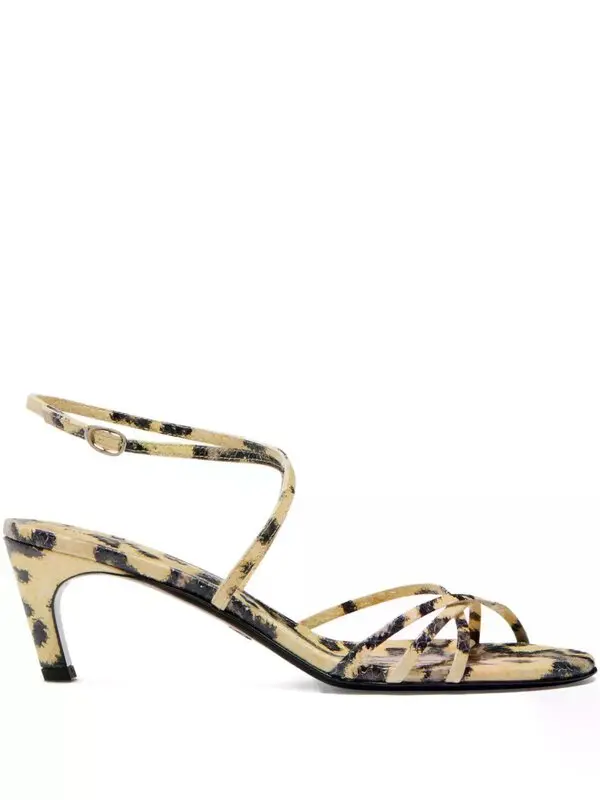 Proenza Schouler Uma Embossed-python Sandals - Neutrals