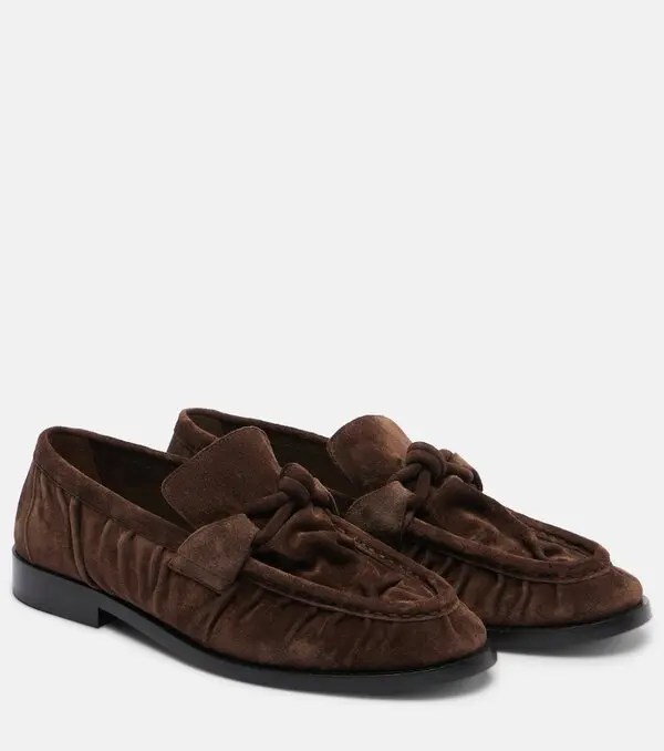 Bottega Veneta Astaire Knot Loafers - Brown