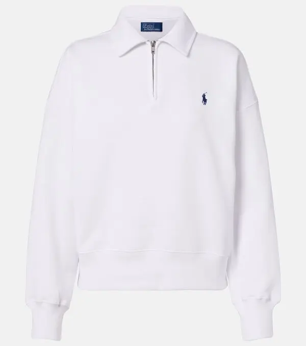 Polo Ralph Lauren Cotton-blend Jersey Sweatshirt - White