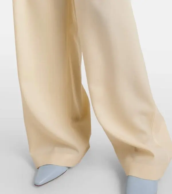 JIL SANDER Wool Wide-leg Trousers