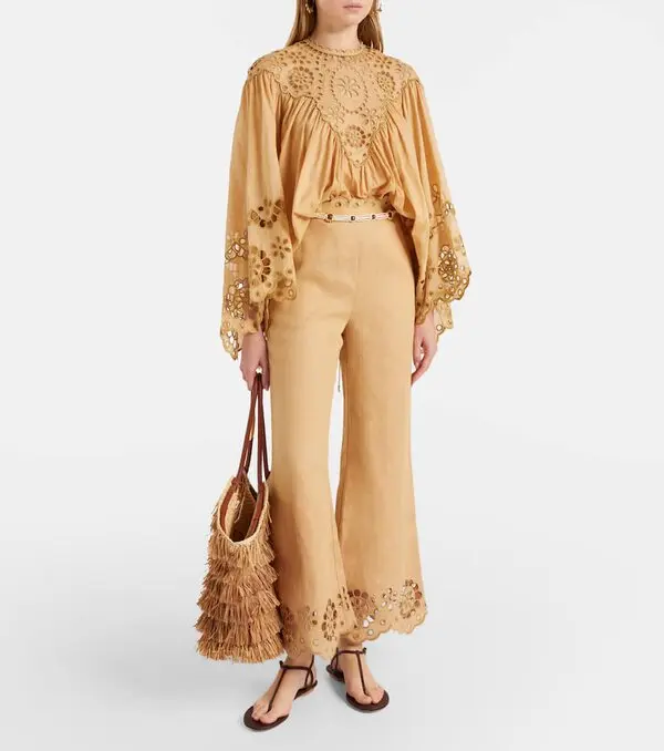Zimmermann Awaken Broderie Anglaise Cotton Blouse
