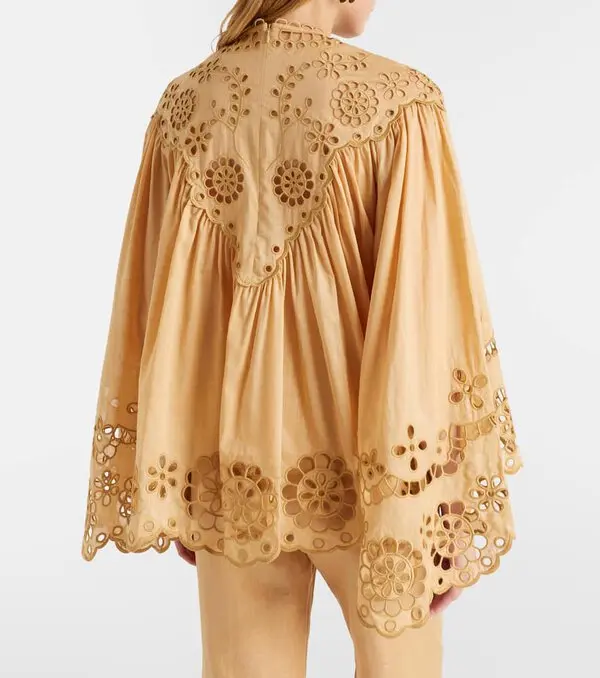 Zimmermann Awaken Broderie Anglaise Cotton Blouse