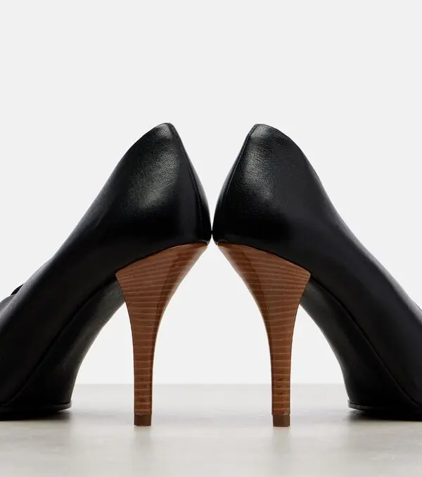 Alaïa 90 Leather Pumps - Black