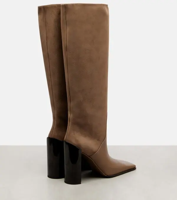 Alaïa Leather Knee-high Boots - Brown