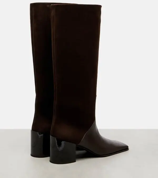 Alaïa 55 Leather Knee-high Boots - Brown