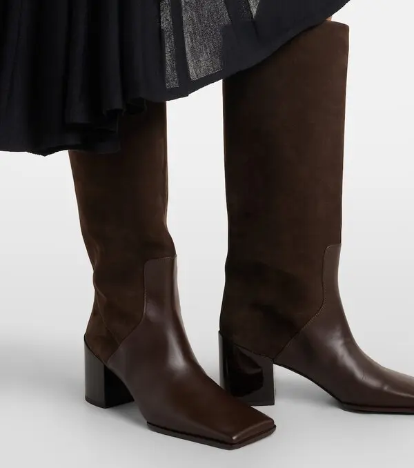 Alaïa 55 Leather Knee-high Boots - Brown
