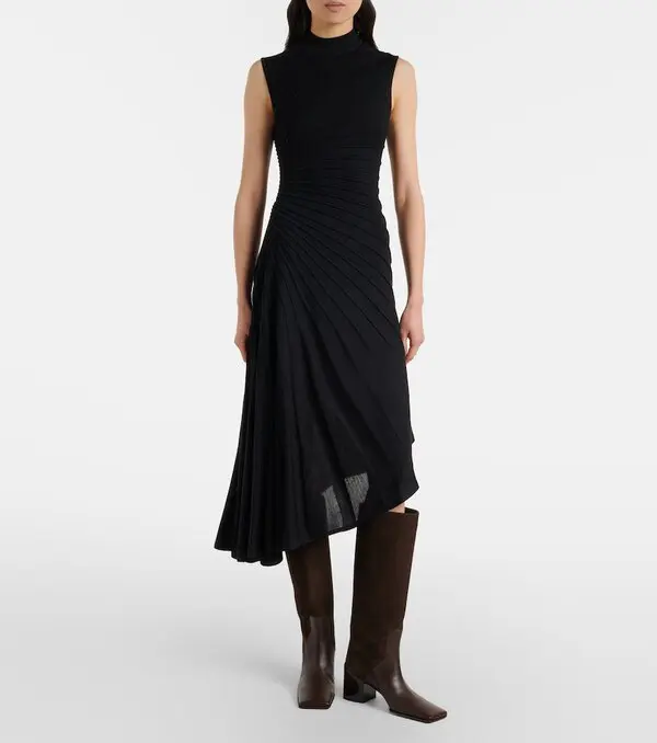 Alaïa 55 Leather Knee-high Boots - Brown