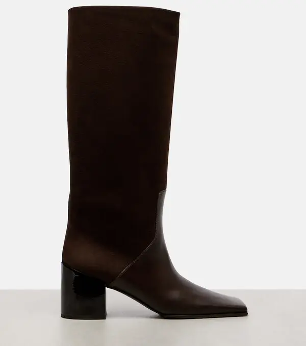 Alaïa 55 Leather Knee-high Boots - Brown