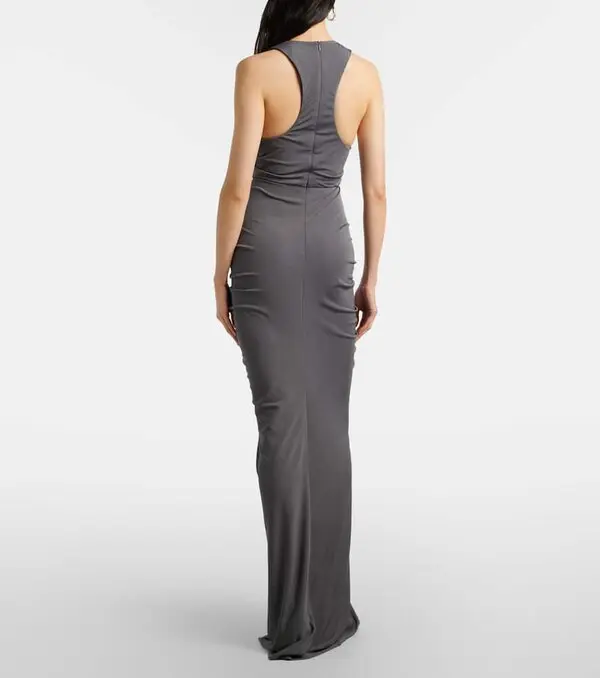 Christopher Esber Vivenda Cutout Gathered Gown - Blue