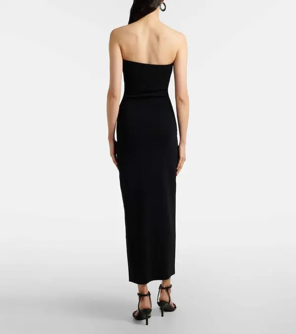 Christopher Esber Odessa Embellished Ribbed-knit Midi Dress