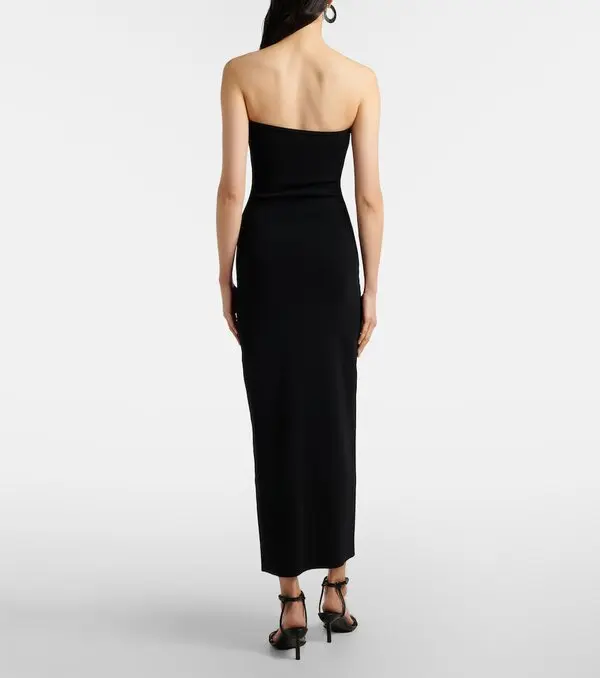 Christopher Esber Odessa Embellished Ribbed-knit Midi Dress