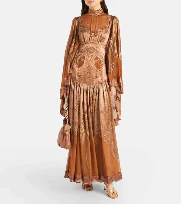Zimmermann Memento Burnout Paisley Gown