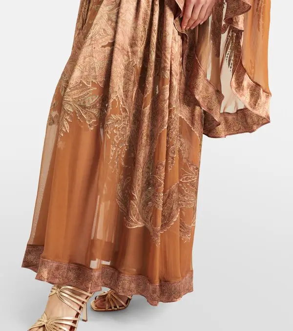 Zimmermann Memento Burnout Paisley Gown