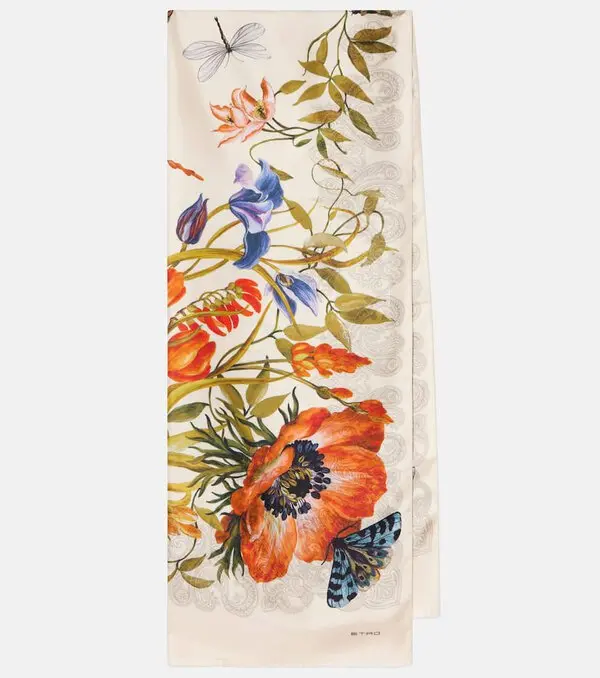 Etro Floral Silk Scarf - Multicoloured