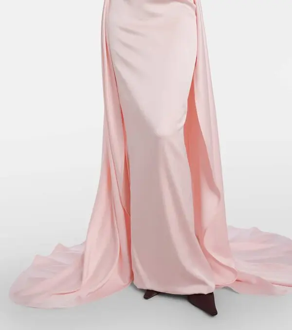 VIVIENNE WESTWOOD Nova Grace Draped Asymmetric Gown - Pink