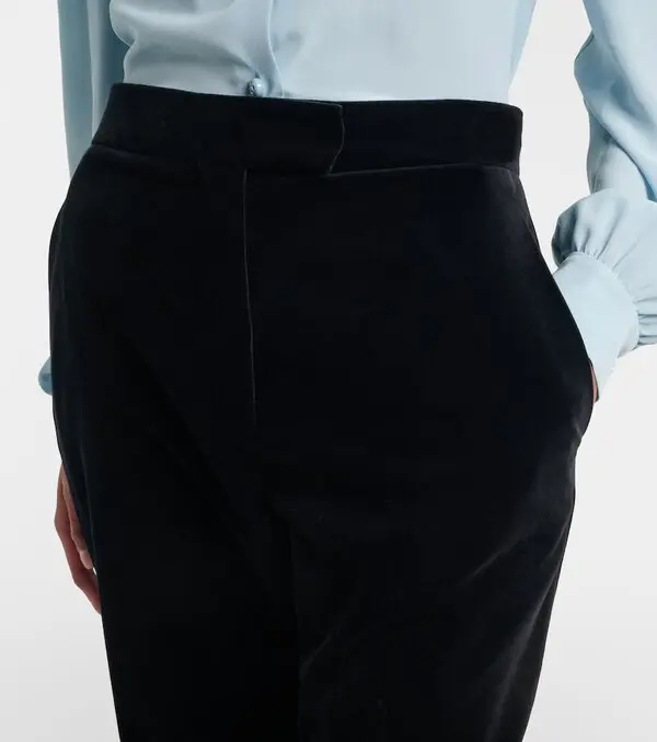 Valentino Garavani Cotton Velvet Flared Pants