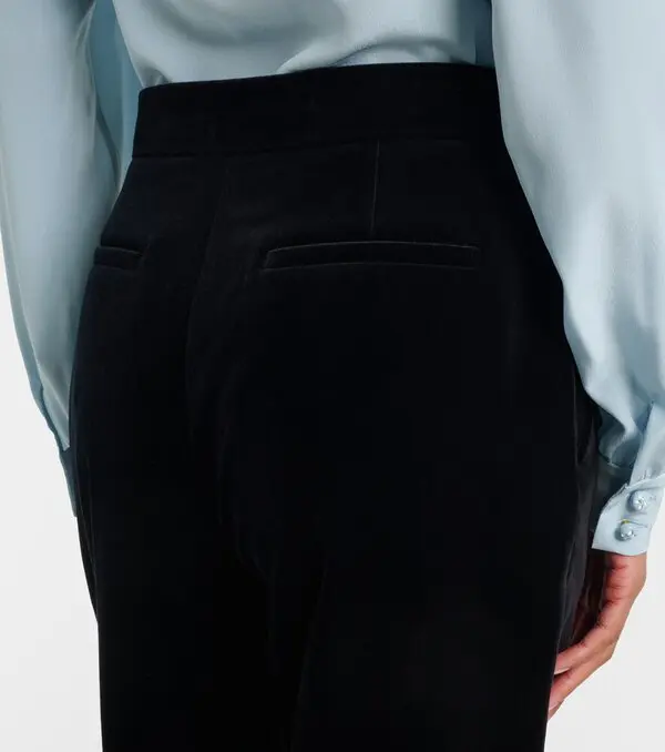 Valentino Garavani Cotton Velvet Flared Pants