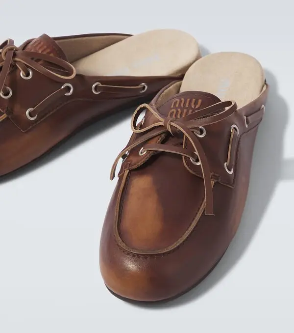 Miu Miu Leather Mules