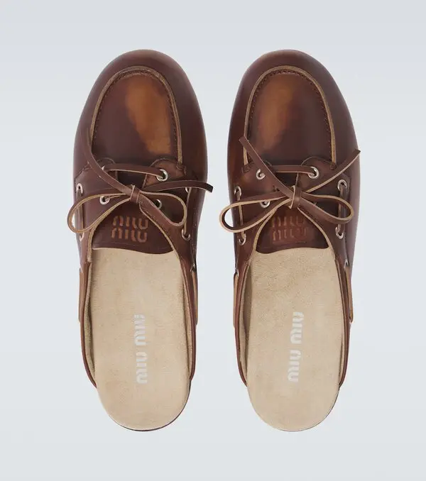 Miu Miu Leather Mules