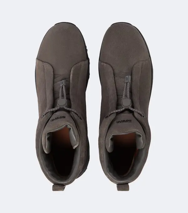 Zegna Triple Stitch Vetta Sneakers - Grey