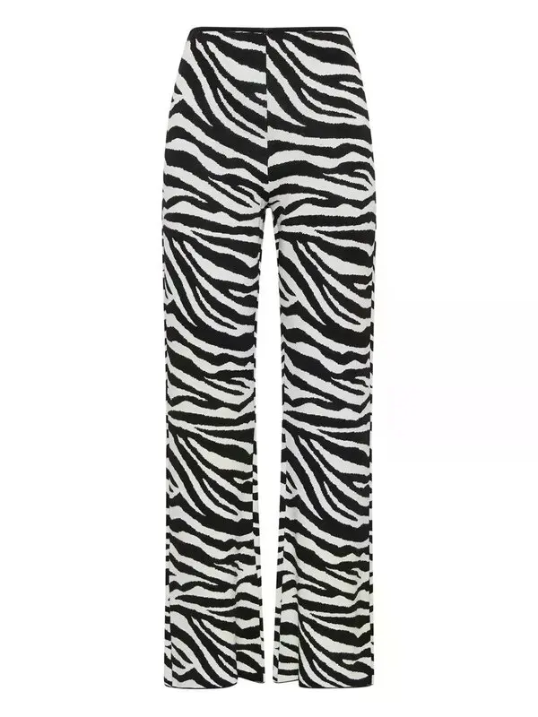 Malìparmi Zebra-print Straight Trousers