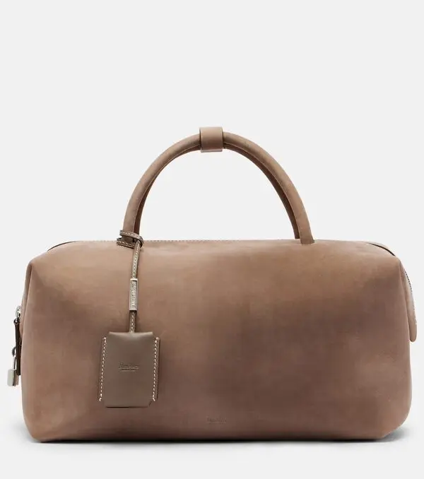 Max Mara Holdall Medium Suede Tote Bag