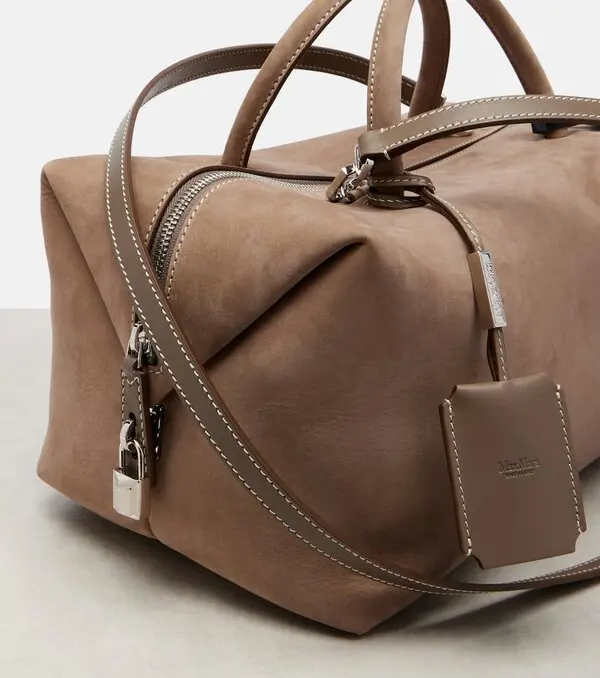 Max Mara Holdall Medium Suede Tote Bag