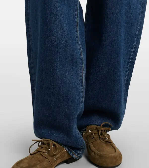 SLVRLAKE Tess Long Low-rise Barrel-leg Jeans - Blue