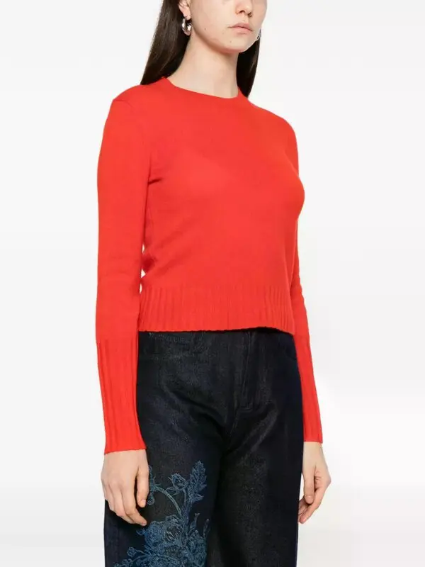 Guest In Residence Crew-neck Knit Sweater - Red