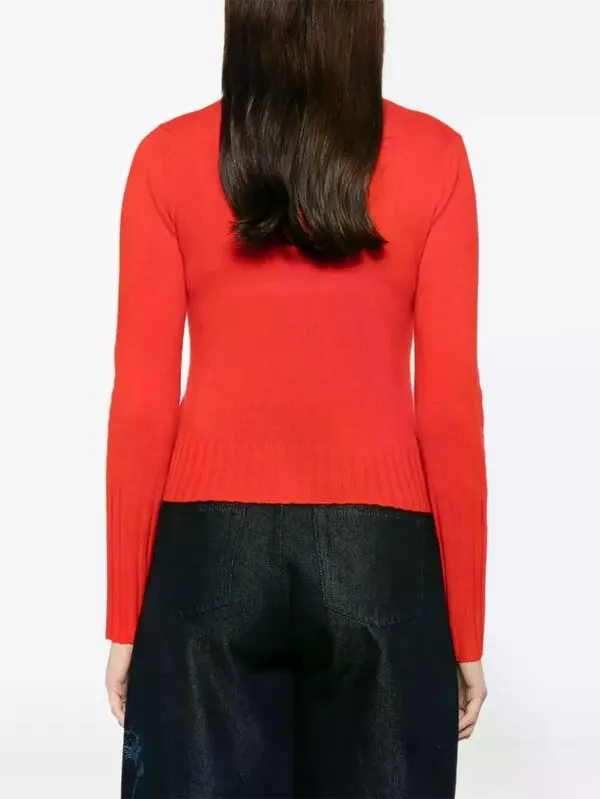 Guest In Residence Crew-neck Knit Sweater - Red