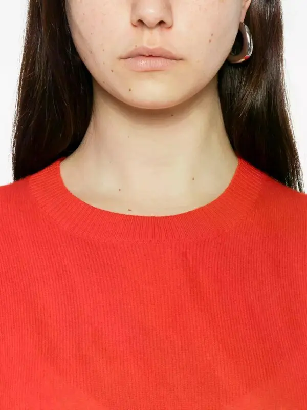 Guest In Residence Crew-neck Knit Sweater - Red