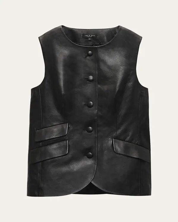 Rag & Bone Slade Leather Vest