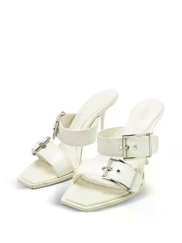 Alexander McQueen Structured Leather Sandals