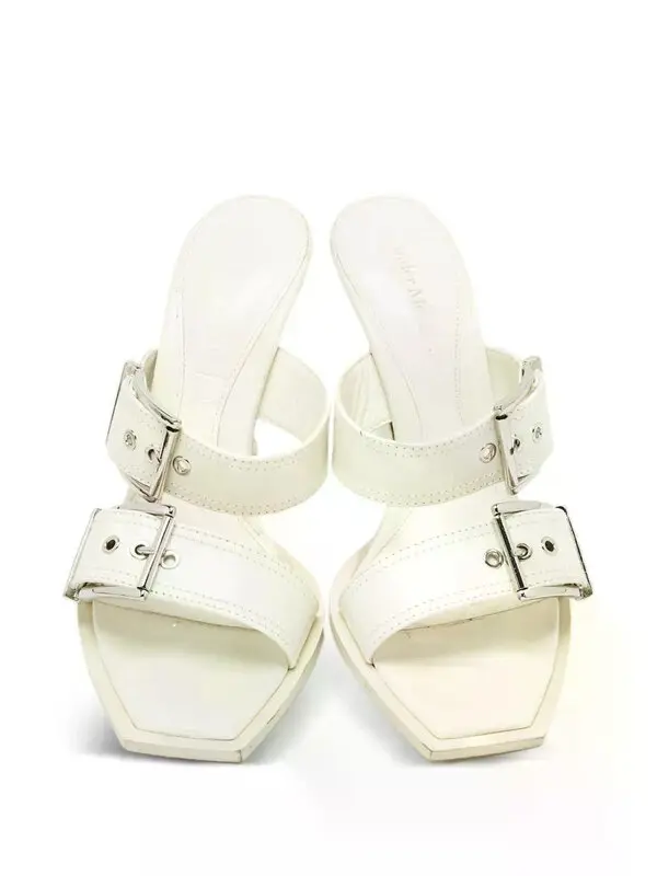 Alexander McQueen Structured Leather Sandals