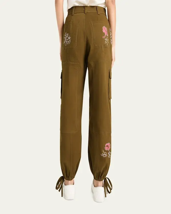Cinq À Sept Zola Desert Rose Cargo Joggers