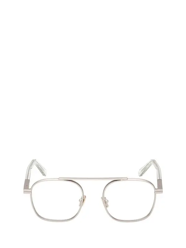 Zegna Rounded Eyeglasses - Matte Palladium