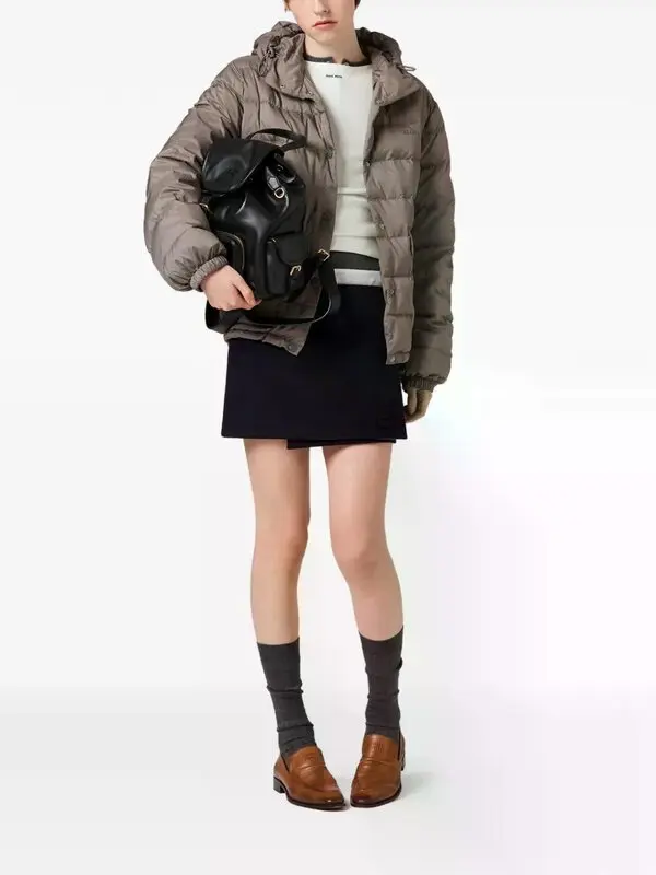 Miu Miu Hooded Down Jacket