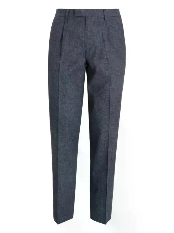Paul Smith Pleated Straight-leg Trousers - Blue