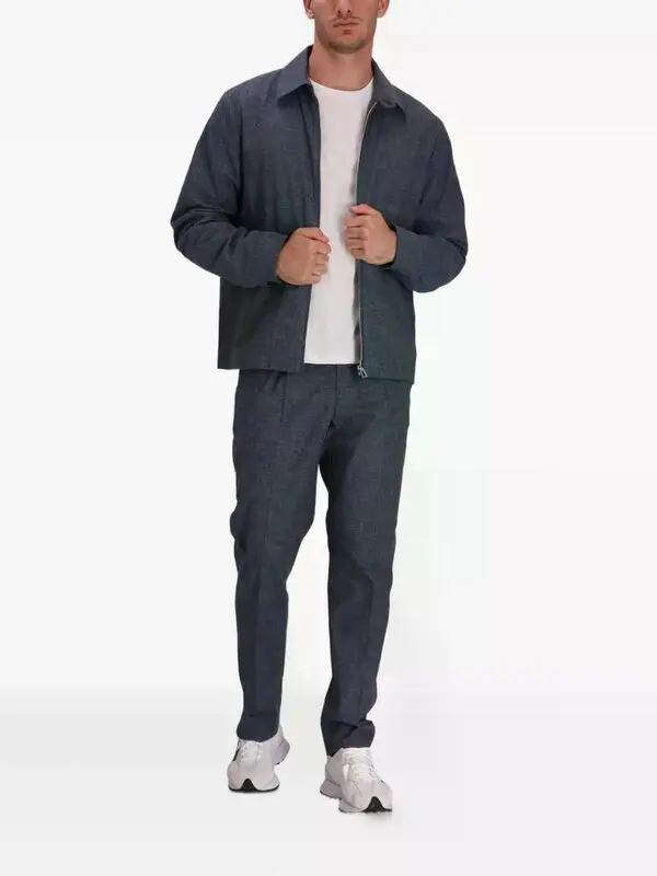 Paul Smith Pleated Straight-leg Trousers - Blue