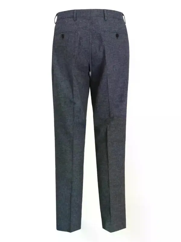 Paul Smith Pleated Straight-leg Trousers - Blue