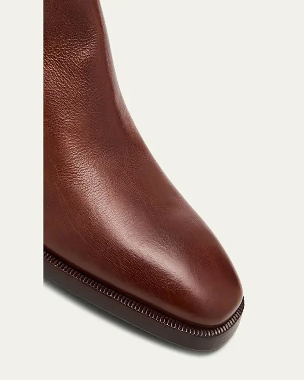 Saint Laurent Odeon Leather Over-the-knee Boots