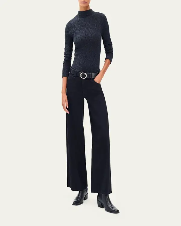 Rag & Bone Aiden Low-rise Wide Leg Jeans