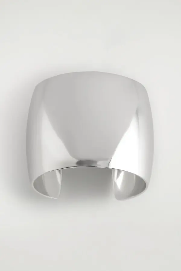 Cos Wide Cuff - Silver-colored