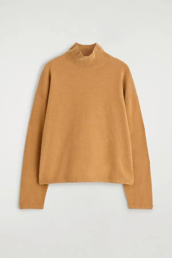Cos Chenille Mock-neck Sweater