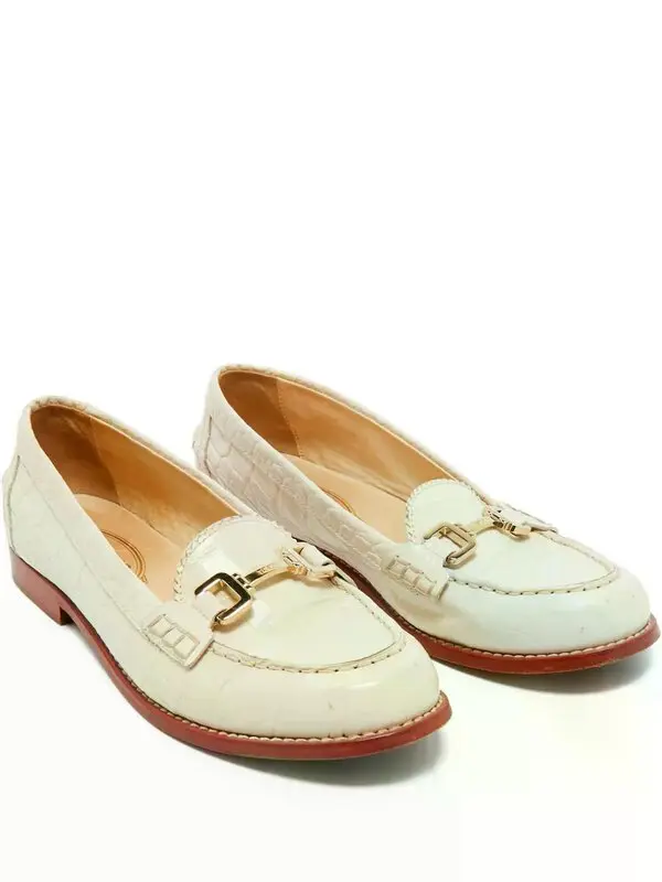 TOD'S Embossed-leather Loafers
