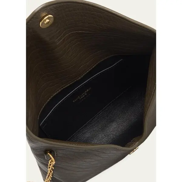 Saint Laurent Small Grain Leather Pouch Shoulder Bag